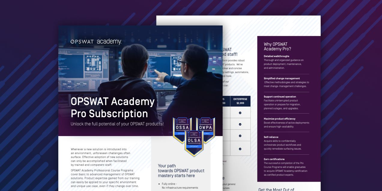 Cybersecurity Academy Resources - OPSWAT Academy